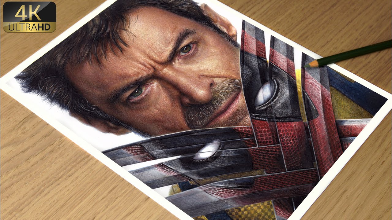 Colored Pencil Drawing Deadpool & Wolverine - YouTube