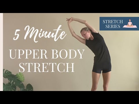 5 MIN STRETCH: UPPER BODY | Nina Elise Yoga & Fitness