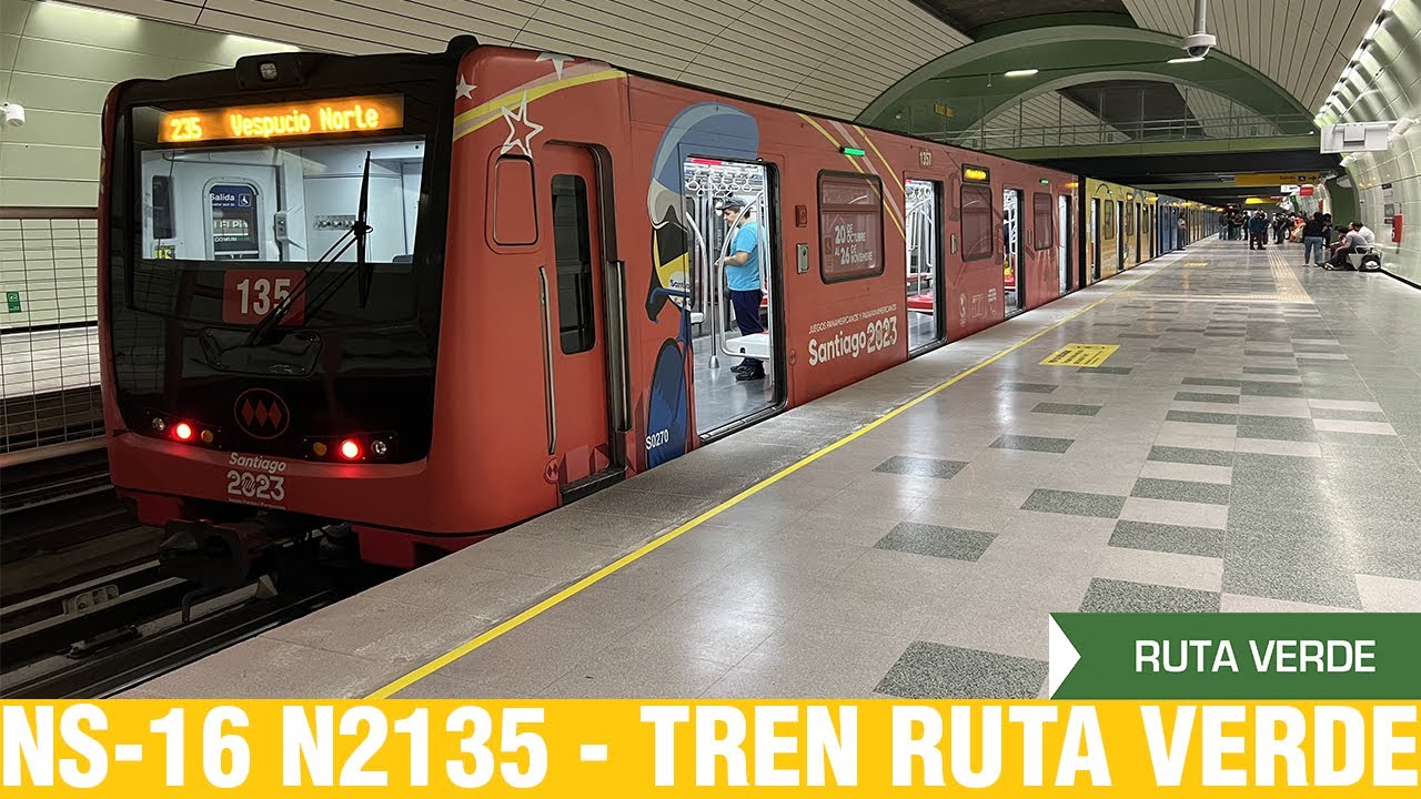 Metro De Santiago | NS-16 N2135 - Tren Ruta Verde interestacion ...