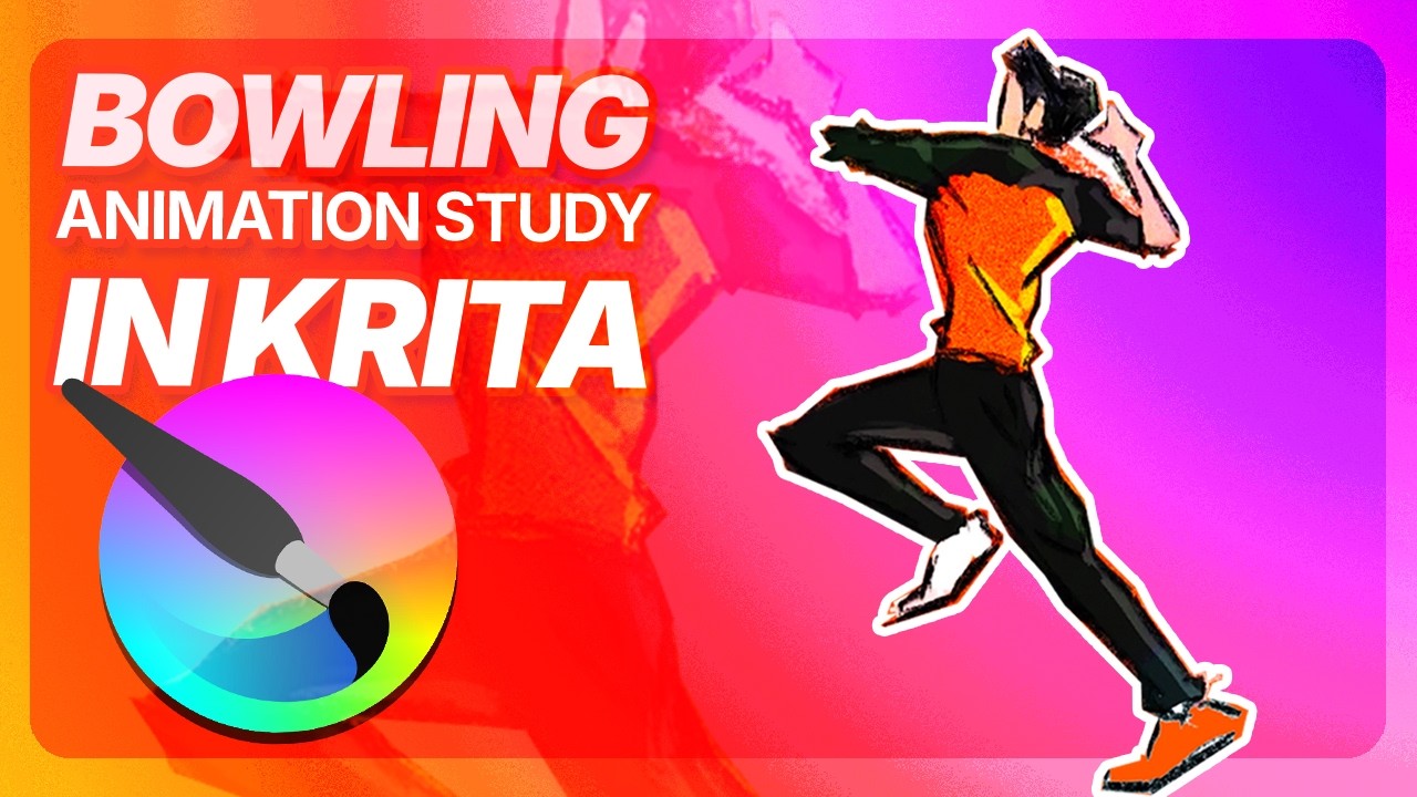 Animation study in Krita | Bowling motion - YouTube