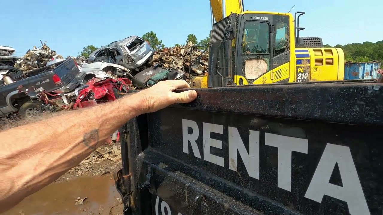 Heavy equipment at the scrap yard Massive Damage - YouTube