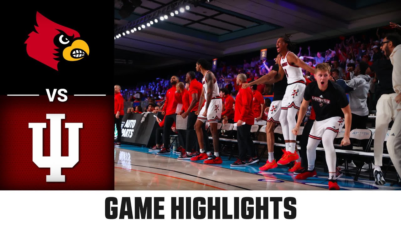 Indiana vs. Louisville Game Highlights | 2024-25 ACC Men's Basketball ...