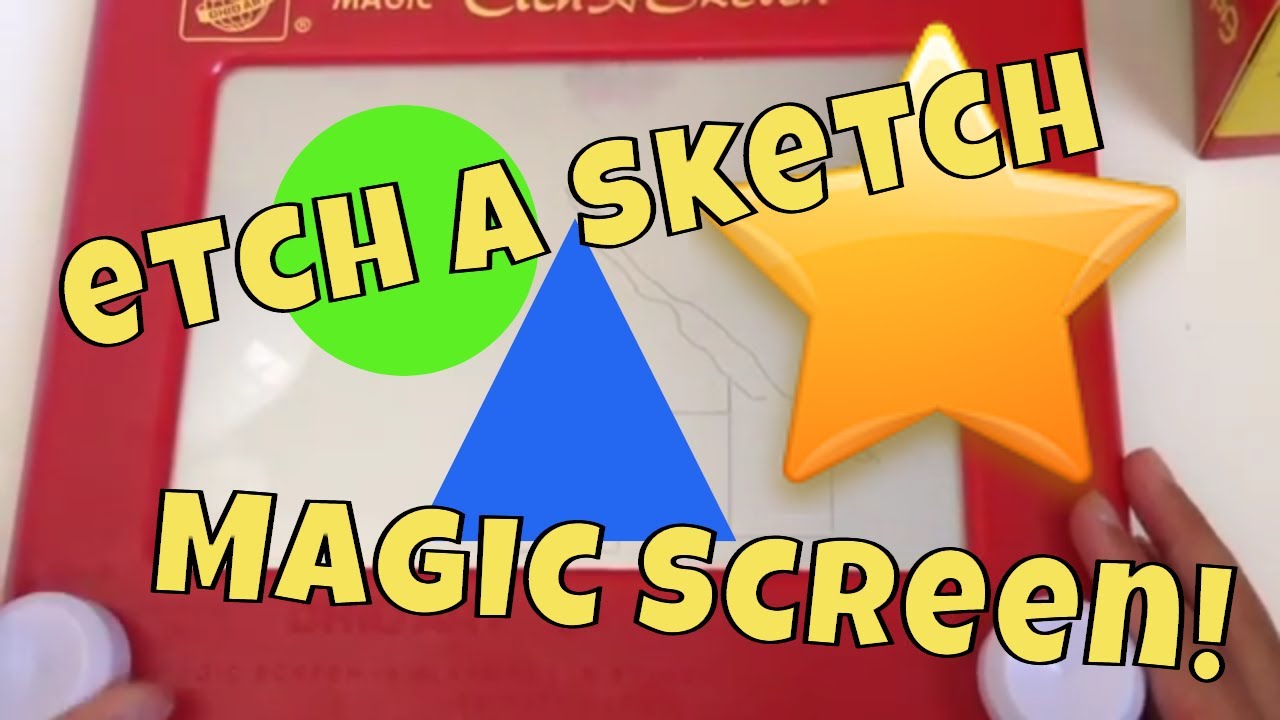 Vintage Toys Etch A Sketch Magic Screen Toy Unboxing - YouTube