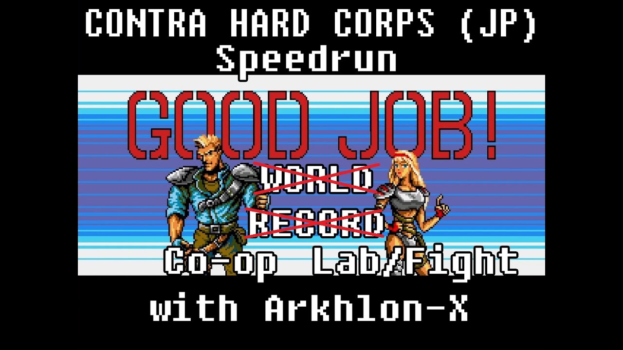 Contra Hard Corps (JP) - Speedrun - Lab/Fight - Co-op with Arkhlon-X ...