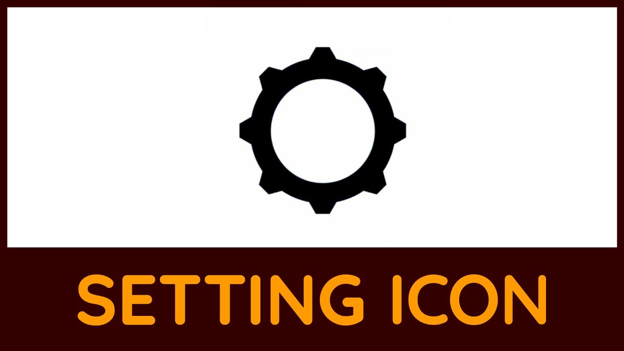 How to create setting icon in illustrator - YouTube