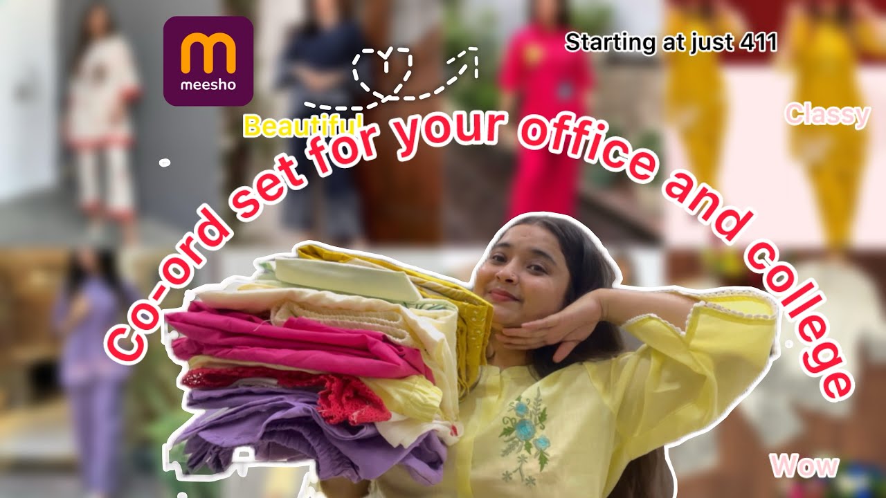 Huge meesho co-ord set haul || meesho cordset haul || co-ord set for ...