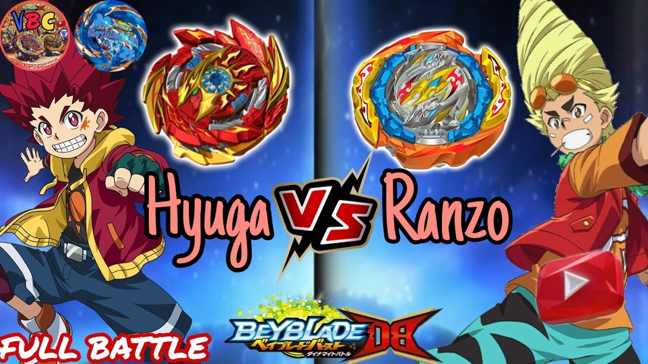 (Hyuga Vs Ranzo) Super Hyperion Vs Cyclone Ragnarok Flame Beyblade ...