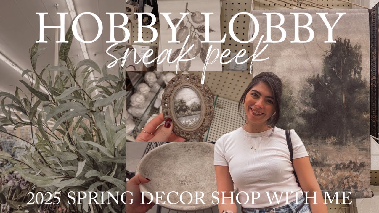 HOBBY LOBBY SPRING DECOR SHOP WITH ME | HOBBY LOBBY SHOP WITH ME 2025 ...