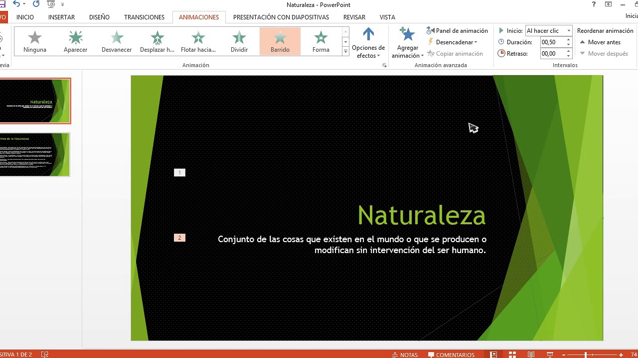 Tutorial de PowerPoint (Pestaña Animaciones) - YouTube