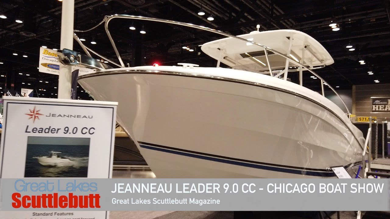 Jeanneau Leader 9.0 CC Walkthrough! @The 2020 Chicago Boat Show! - YouTube