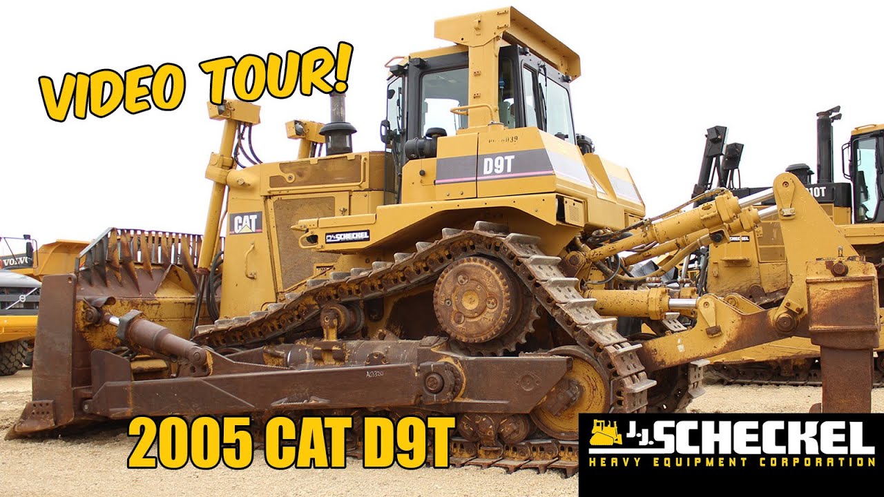 2005 CAT D9T, Walk around Outside and inside - YouTube