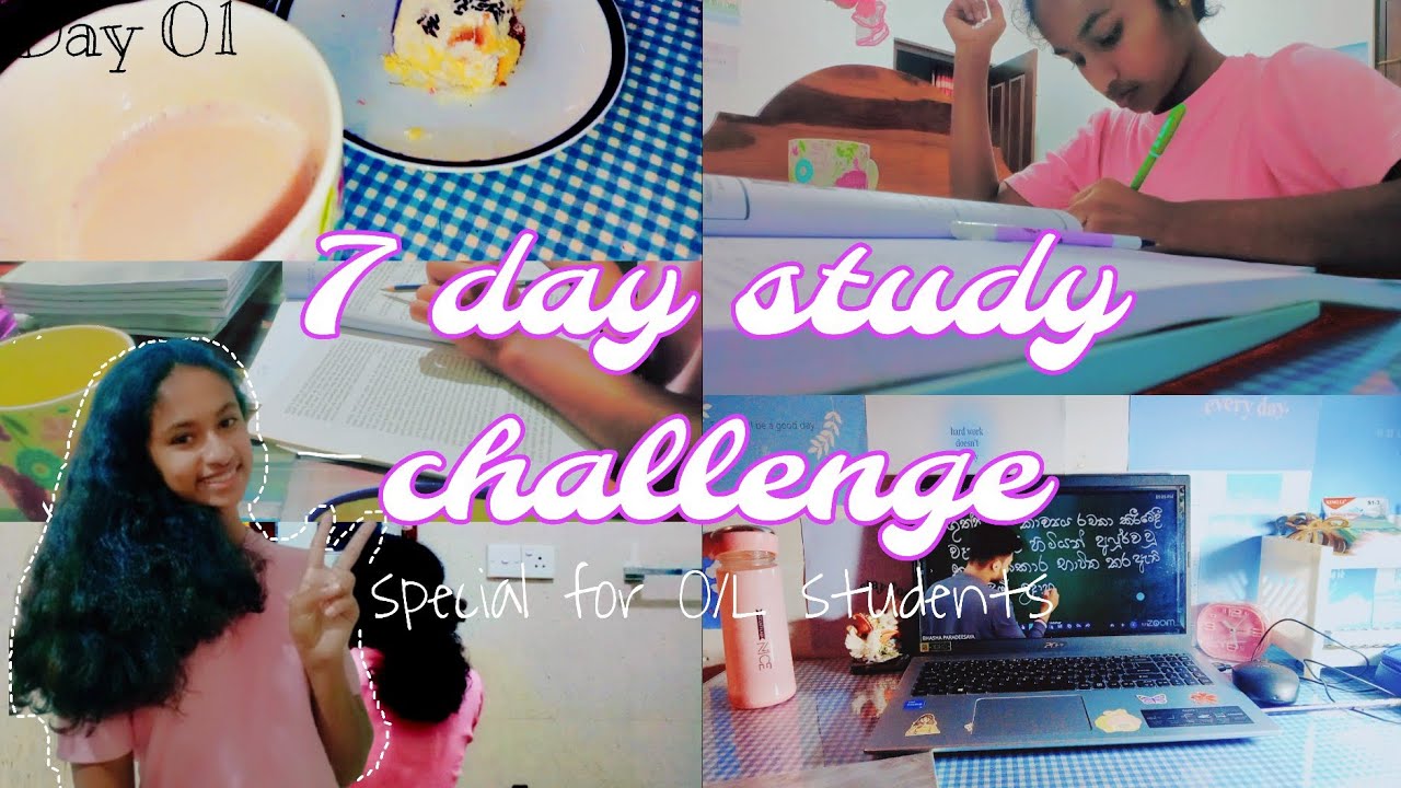 7-Day Study Challenge || Day 1 || දහය වසර වැඩ පටන් ගමු. || Sinhala studyVlog - YouTube
