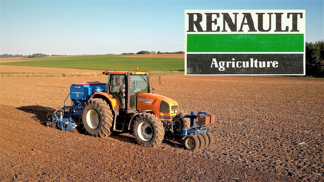 Semis de blé 2022 / Renault ARES 710 RZ / Lemken Solitaire 8 / DJI Air ...