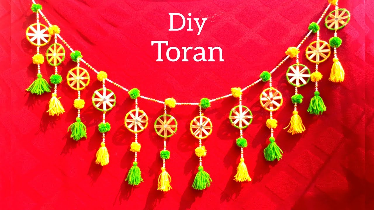 Diy Toran Making At Home 😍 || Diwali Decoration Ideas 💥 - YouTube