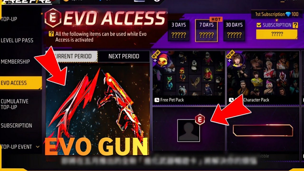 FREE FIRE EVO ACCESS EVENT FULL DETAILS - YouTube