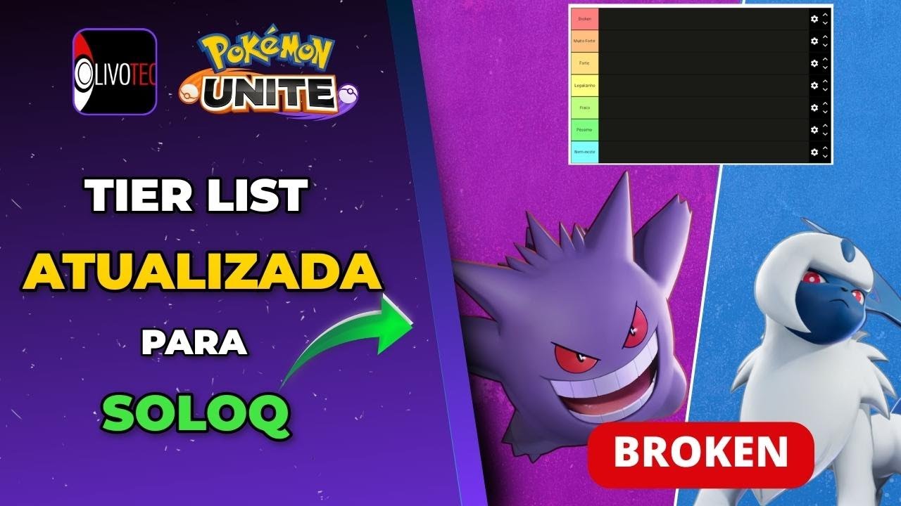 TIERLIST para SOLO QUEUE! Pokémon UNITE Android e iOS - YouTube