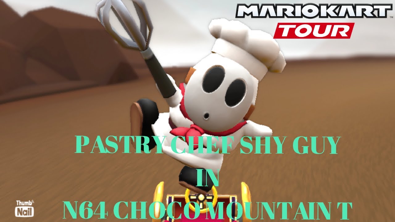 Mario Kart Tour - Pastry Chef Shy Guy in N64 Choco Mountain T - YouTube
