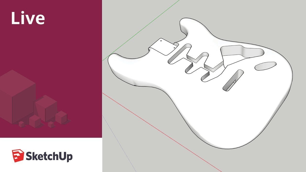 Live Modeling a Guitar in SketchUp - YouTube