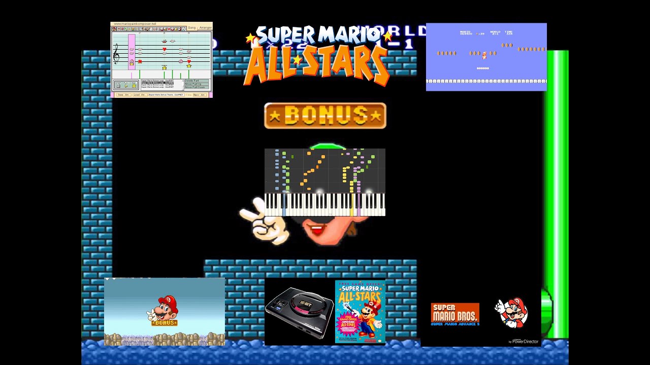Super Mario All Stars SMB1 Bonus Mashup - YouTube