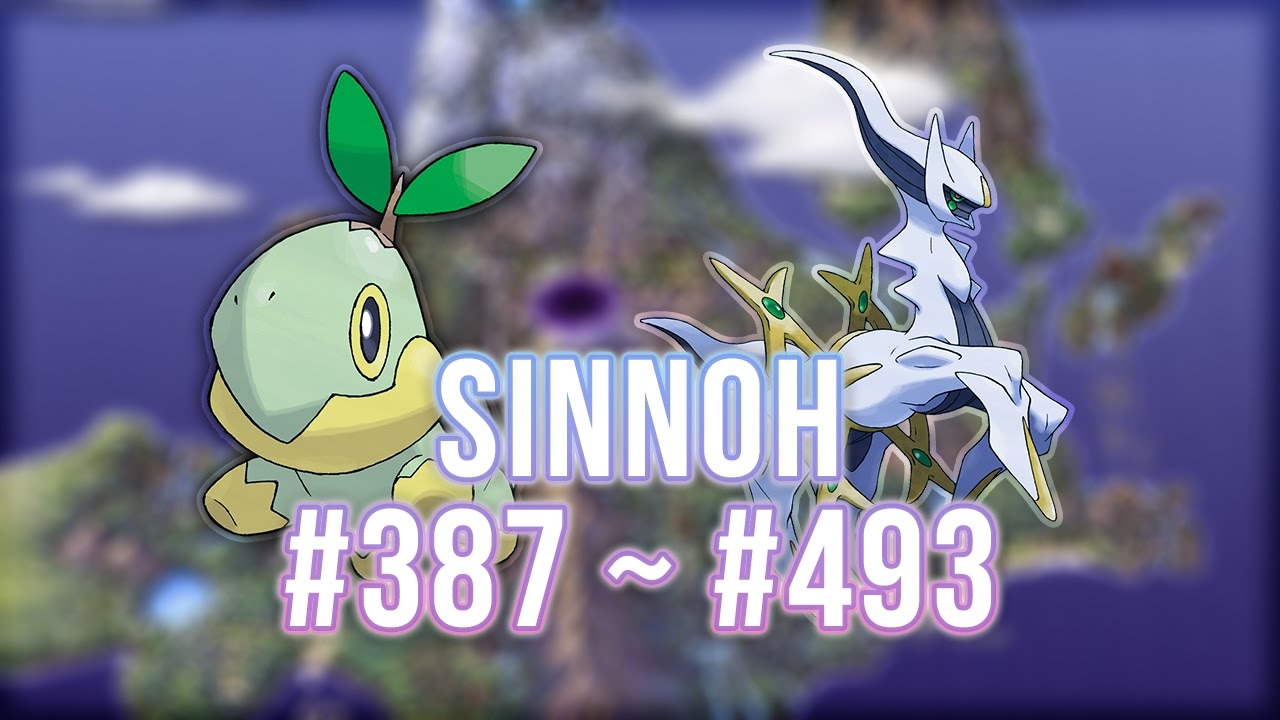 Pokémon Size Comparison: Sinnoh #387 - #493 - YouTube