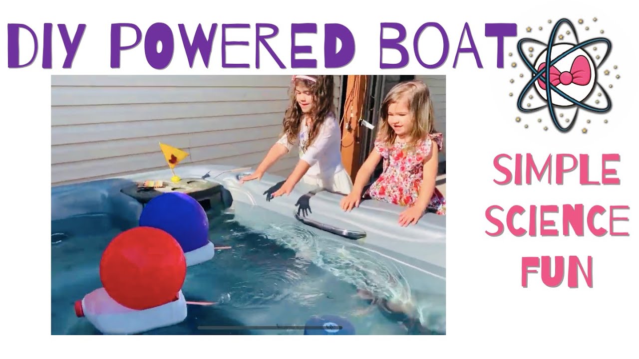 Balloon powered boat + Rubber band powered boat - #StayHome Easy ...
