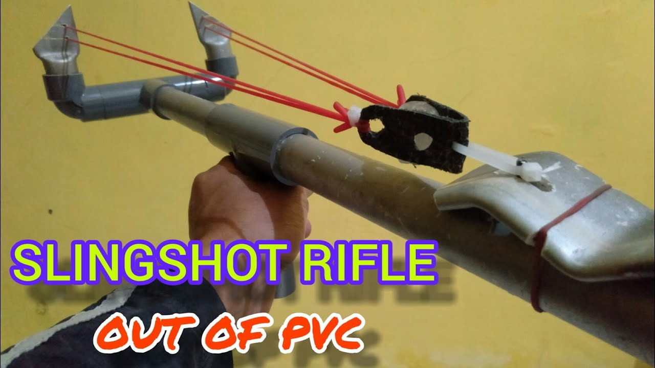 How to Make a Powerful Slingshot Rifle Out of PVC - YouTube