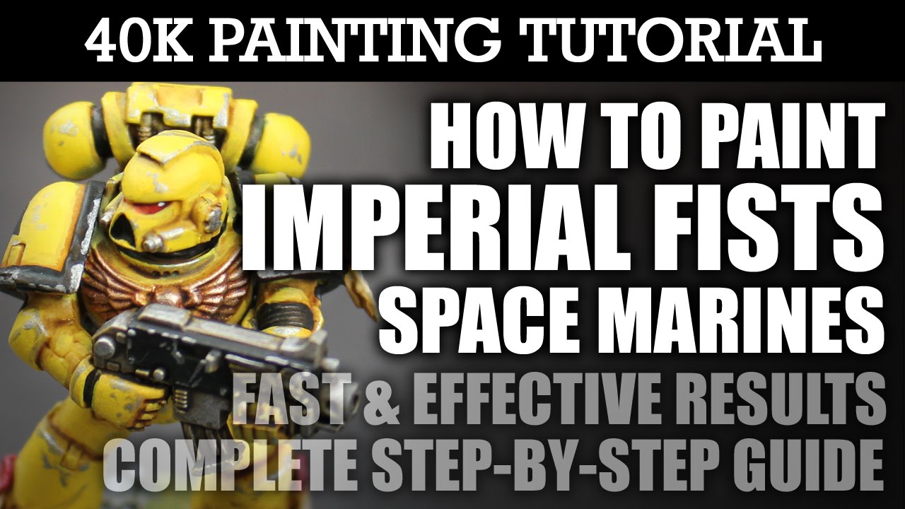 How To Paint SPACE MARINES Painting Tutorial (Use this technique for ...