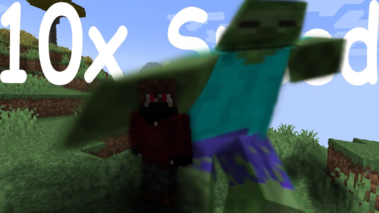 Minecraft, but the Tick-speed is 10 TIMES FASTER. - YouTube
