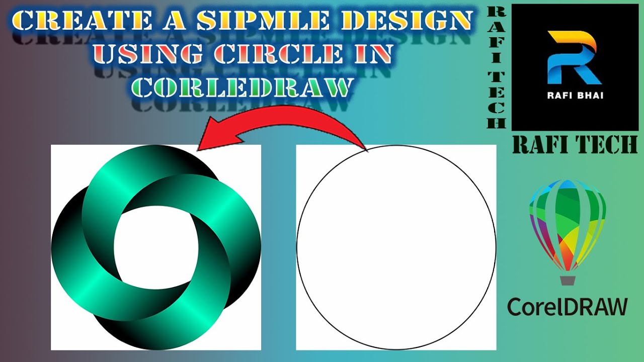How to Create a Simple design with Circle as using as a Logo in ...