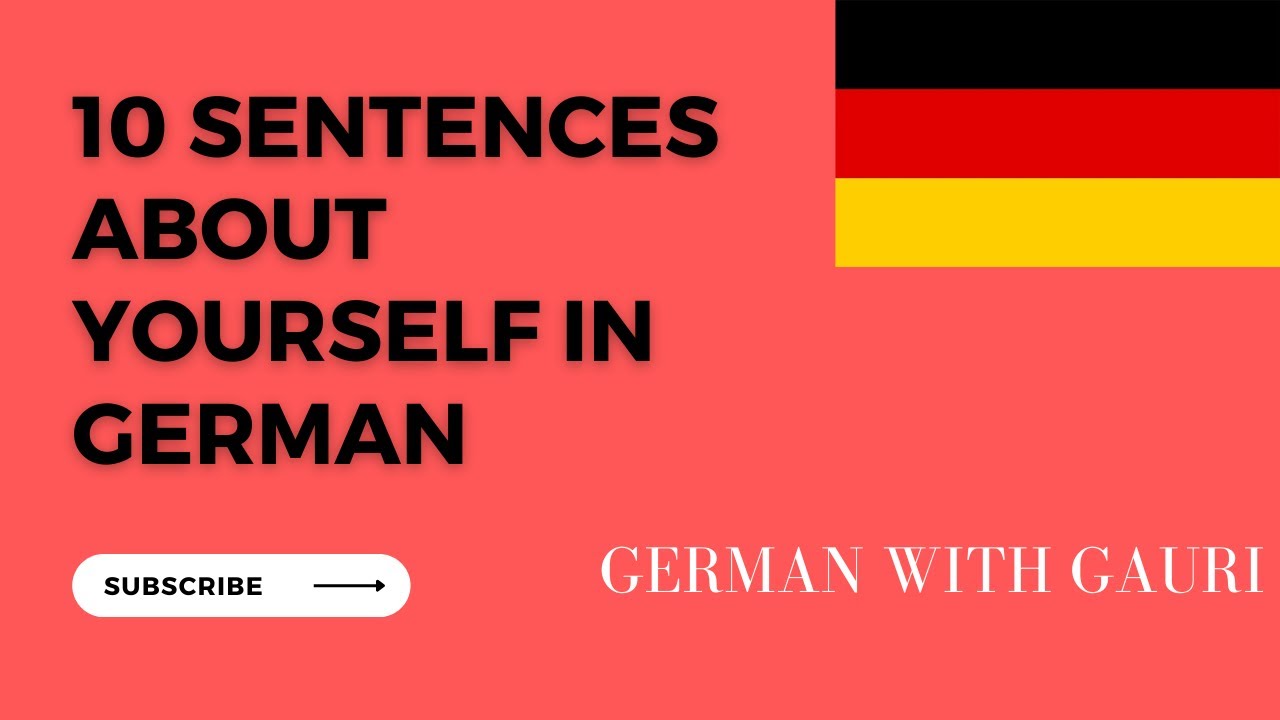 10 Sentences About Yourself in German | German for Beginners - YouTube