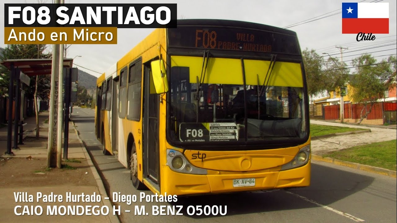 Viaje F08 TRANSANTIAGO en bus CAIO MONDEGO H MERCEDES BENZ O500U BKXV84 ...