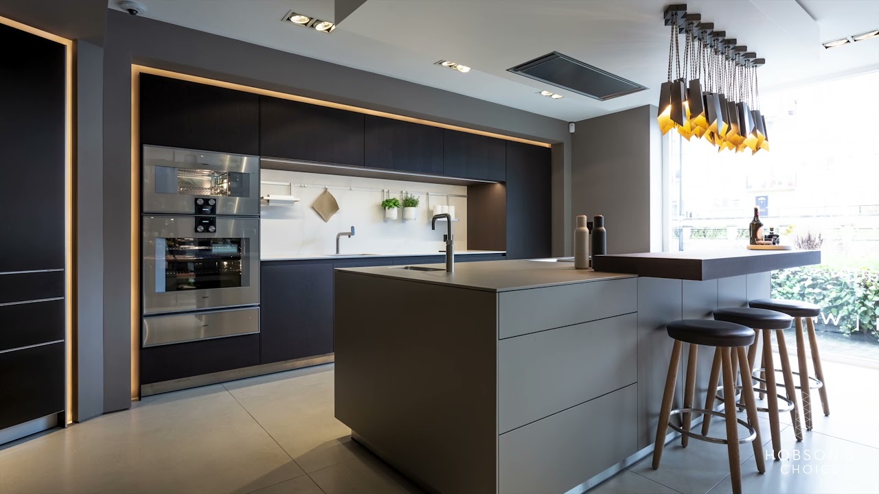 bulthaup b3 kitchen in Dark Oak and Gravel - Hobson's Choice Project ...