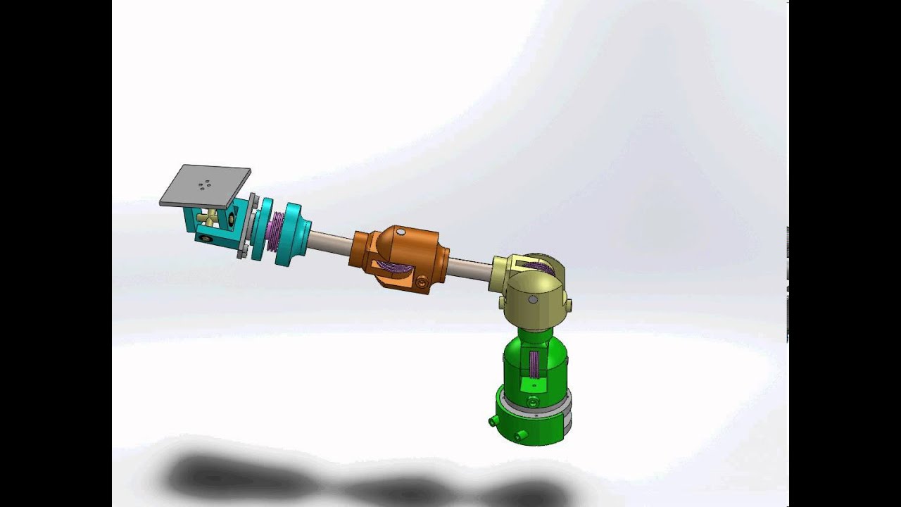 Prototype cable-driven robot arm - YouTube