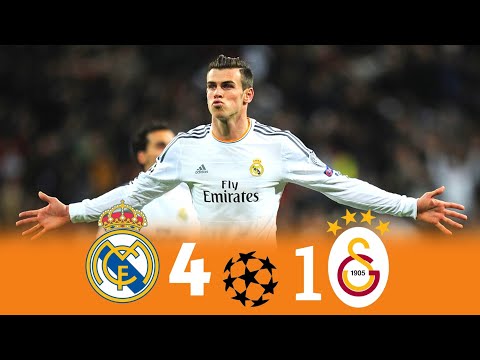 Real Madrid 4 × 1 Galatasaray (Gareth Bale Masterclass) UCL 2014 Extended Highlight & Goal HD1080