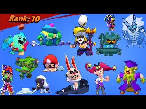 ALL 1023 SKINS LOSING POSE ANIMATION in Brawl Stars - Subway Surfers Update