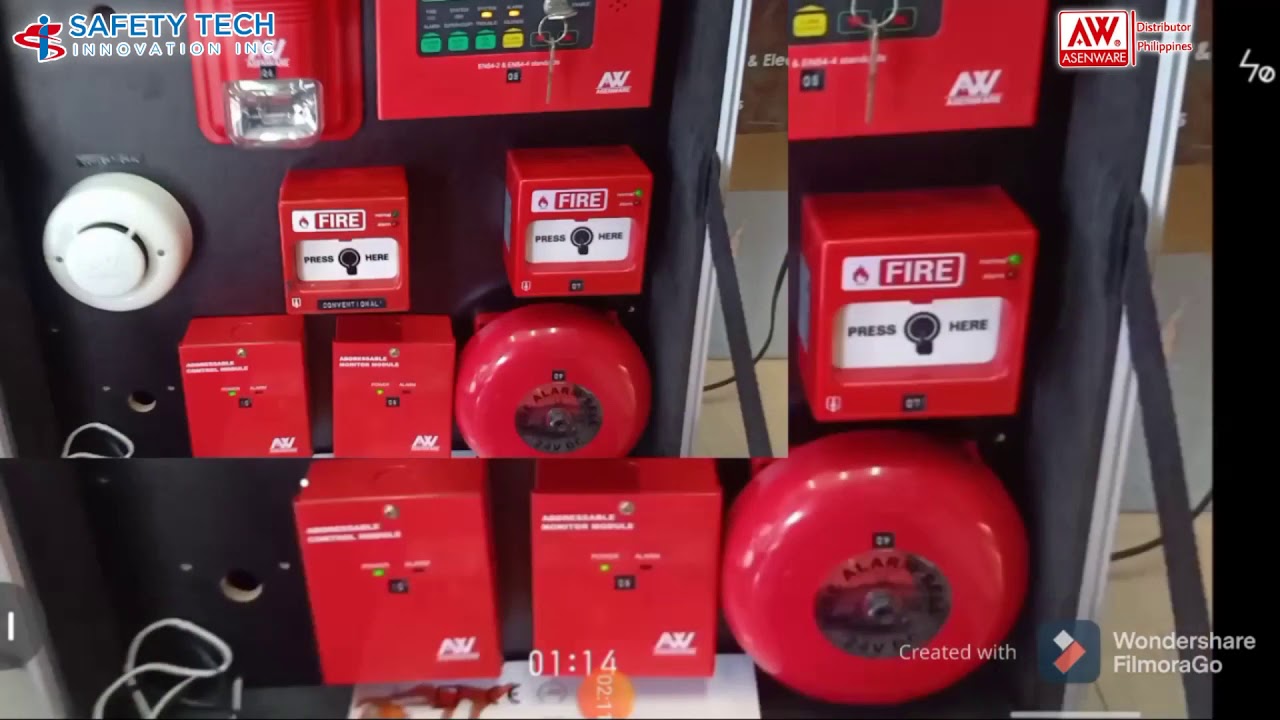 Testing of GSM Addressable FACP AW-FP100 Series - YouTube