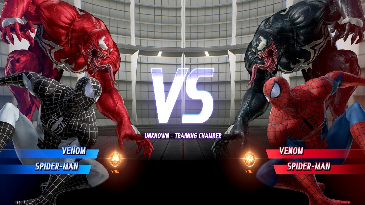 Red Venom & Black Spider Man VS Venom & Red Spider Man - Marvel vs ...
