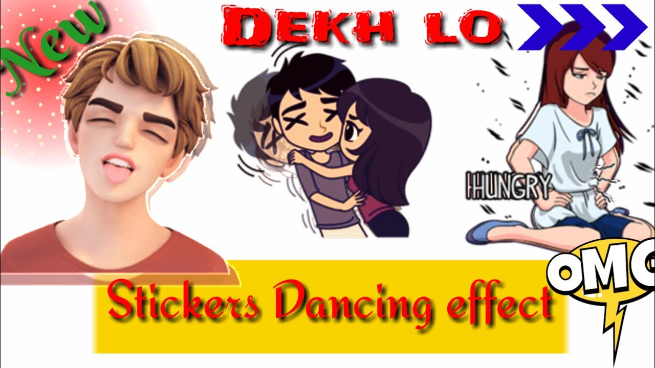 How to make New dancing motion effect Stickers for making whatsapp ...