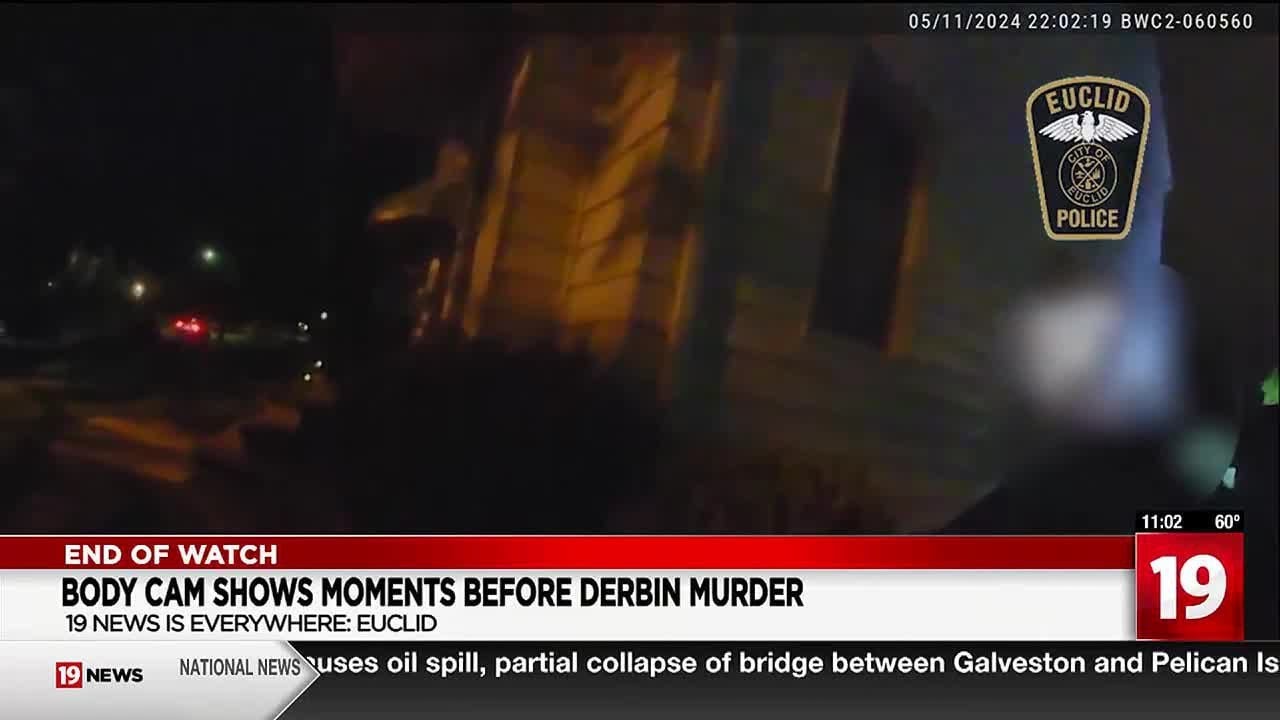 Bodycam video released from the night Euclid Officer Jacob Derbin was ...