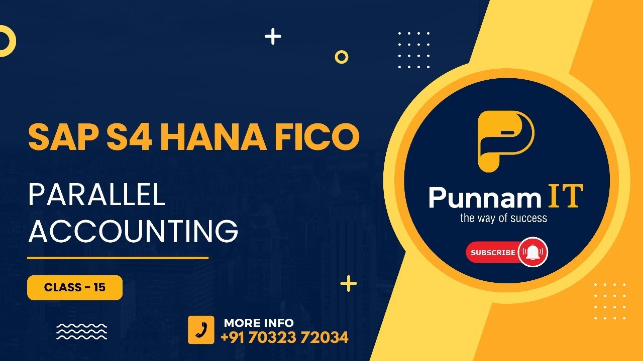 SAP S4 HANA FICO Parallel Accounting overview Class 15 - YouTube