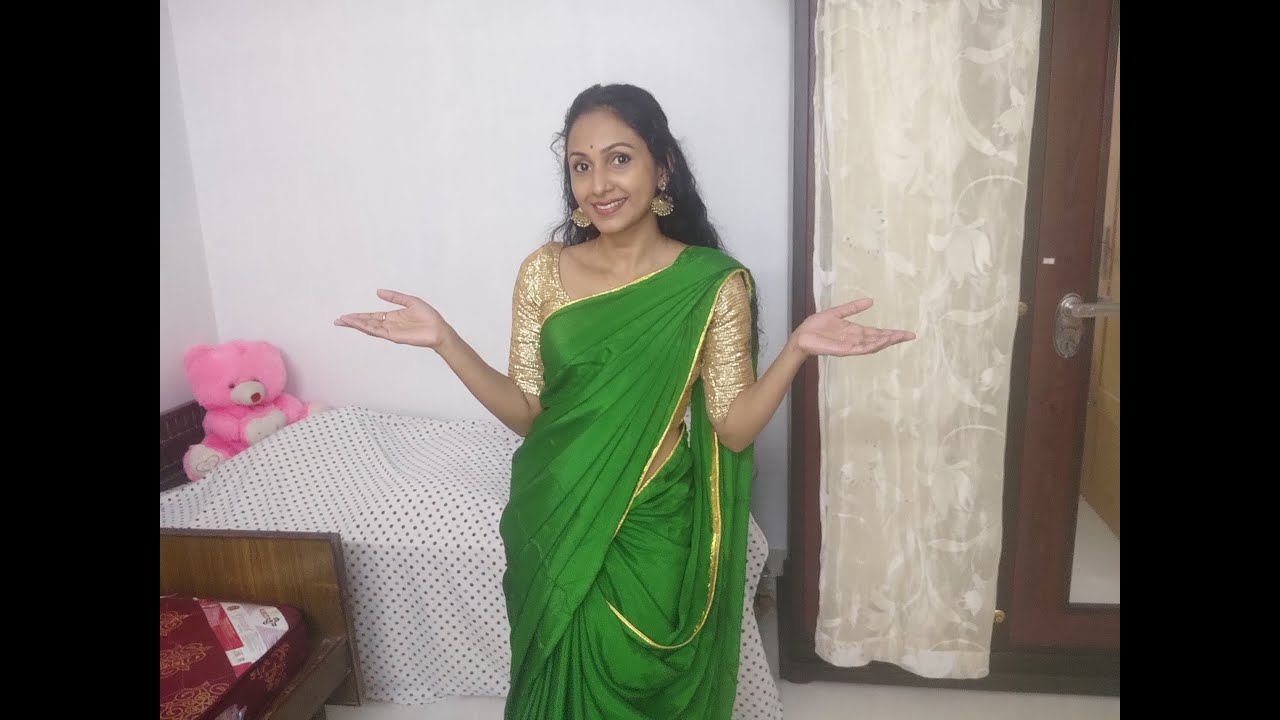 Saree Draping Series PART 7 (Infinity Style) - YouTube