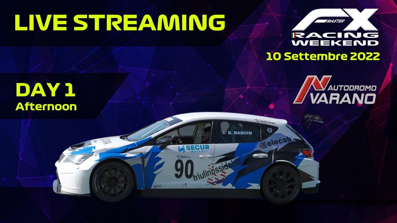 Formula X Racing Weekend | Live Streaming Varano - 10 Settembre 2022 ...