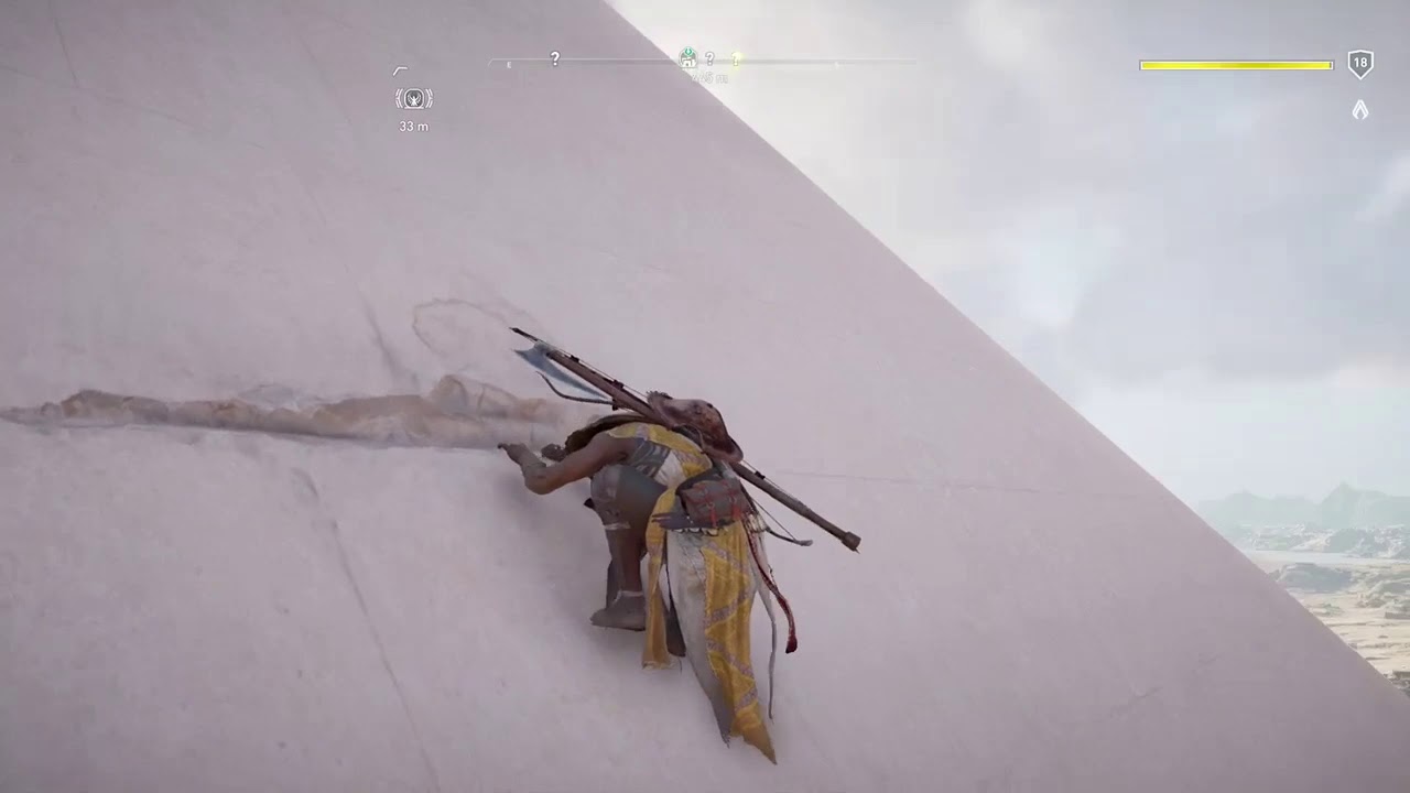 AC:Origins Climbing The Pyramid Of Giza - YouTube
