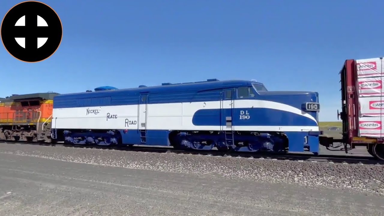 BNSF 754 leads H-PASKCK with NKP 190 - Quick Catch - YouTube