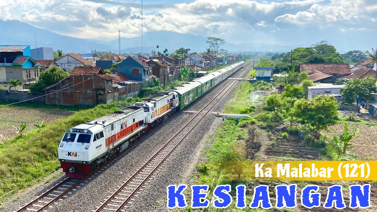 MALABAR KESIANGAN | lokomotifnya jadi double lo CC206 dan CC203 - YouTube