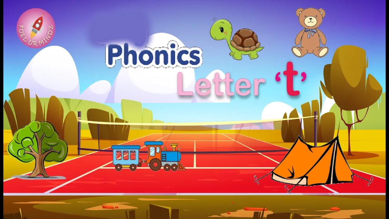 PHONICS | Letter sound "T" | Story | Words | Worksheets | - YouTube
