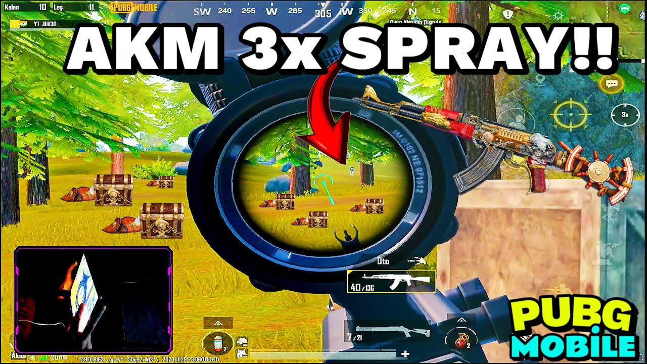 AKM 3x SPRAY!! | PUBG MOBİLE - YouTube
