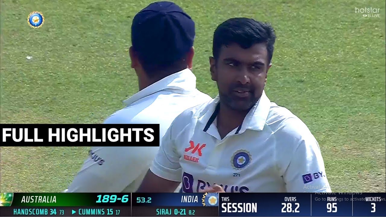 India Vs Australia 2nd Test Day 1 full highlights, Ind Vs Aus 2nd test ...