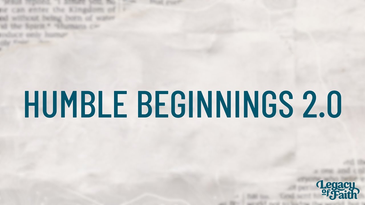 Humble Beginnings 2.0 | The Story of Christ Centered Community Church ...