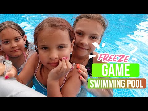 The BEST Freeze Game Kids Swimming Pool II Two SISTERS II
